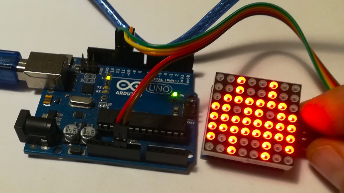 Afficher des pictos sur une matrice de led 8X8 — Wikidebrouillard